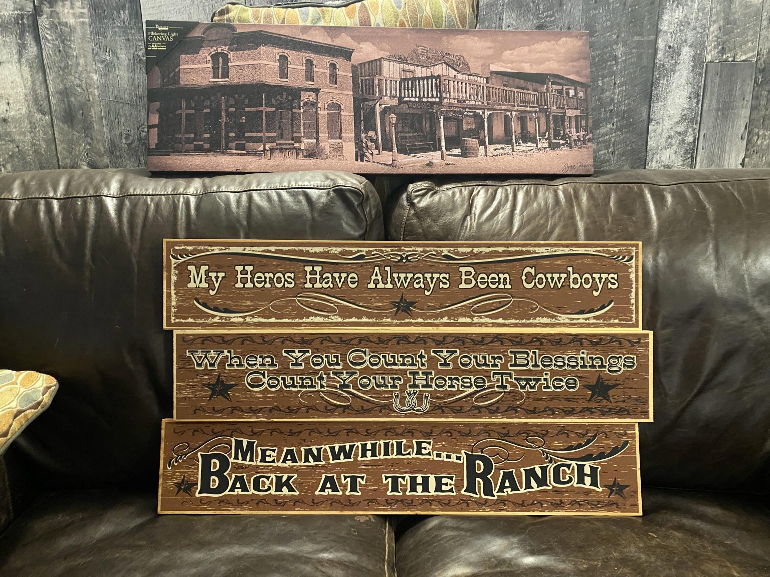 Cowboy signs x 3 (WD2020-15) – Carnivals for Kids at Heart