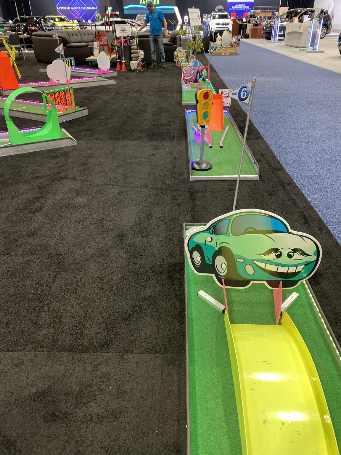 AAA Mini Golf (9 hole course)(MP100-N) with Neon Props – Carnivals for ...