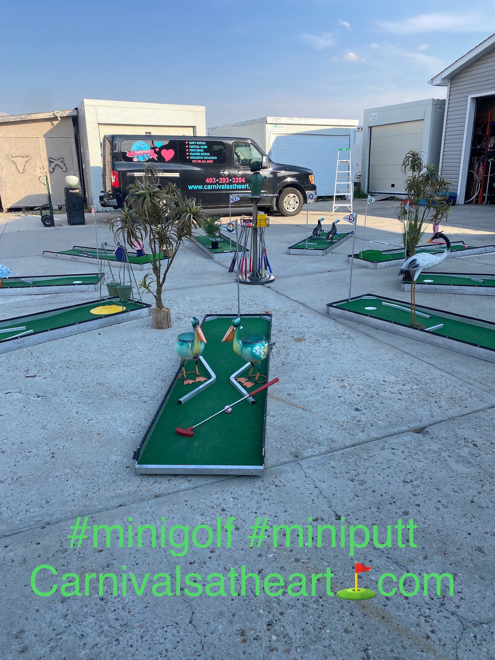AAA Mini Golf (9 hole Green course) (MP100) Bird theme – Carnivals for ...